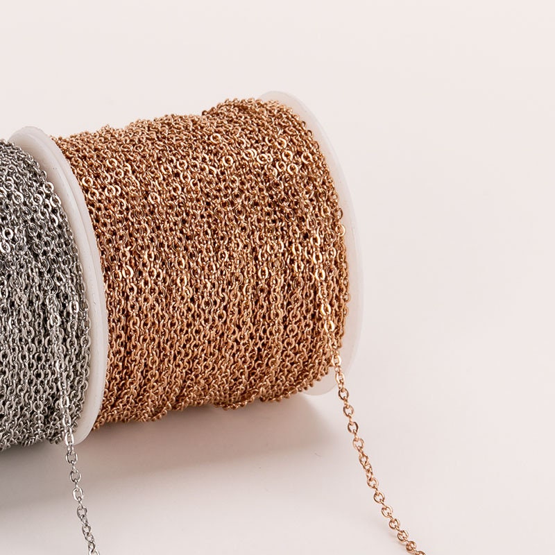 10m 304 Stainless Steel O-shaped Chain 1.2mm/ 1.5mm/ 2mm/ | Etsy