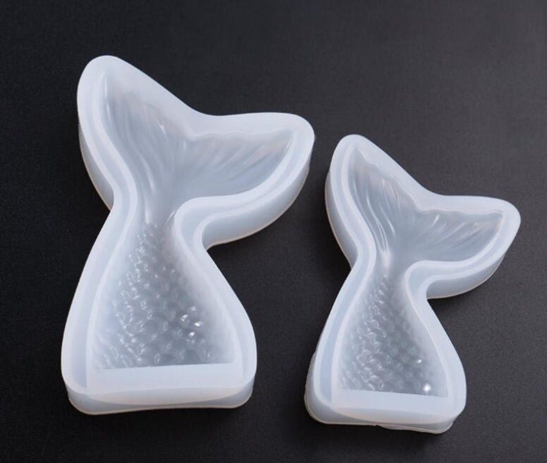 Mermaid Fish Tail Shape Mold, Mermaid Fish Tail Pendant Silicone Mold ...