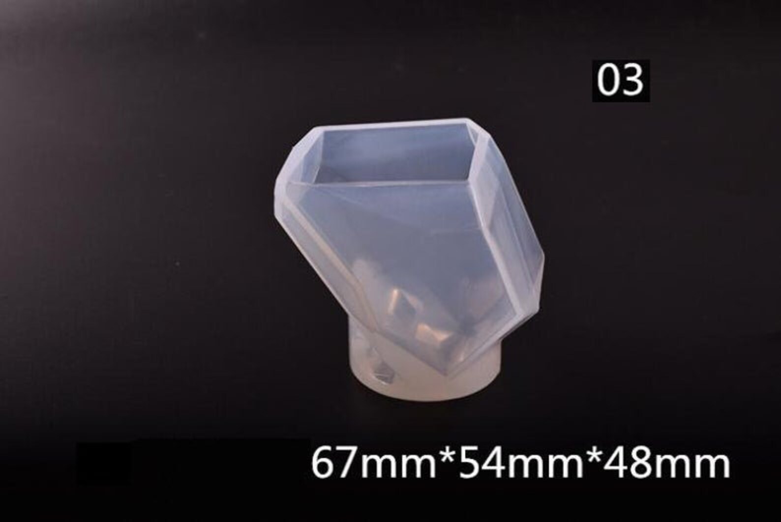 DIY Silicon Mold Faceted Stone Silicone Moldgem Stone Resin | Etsy