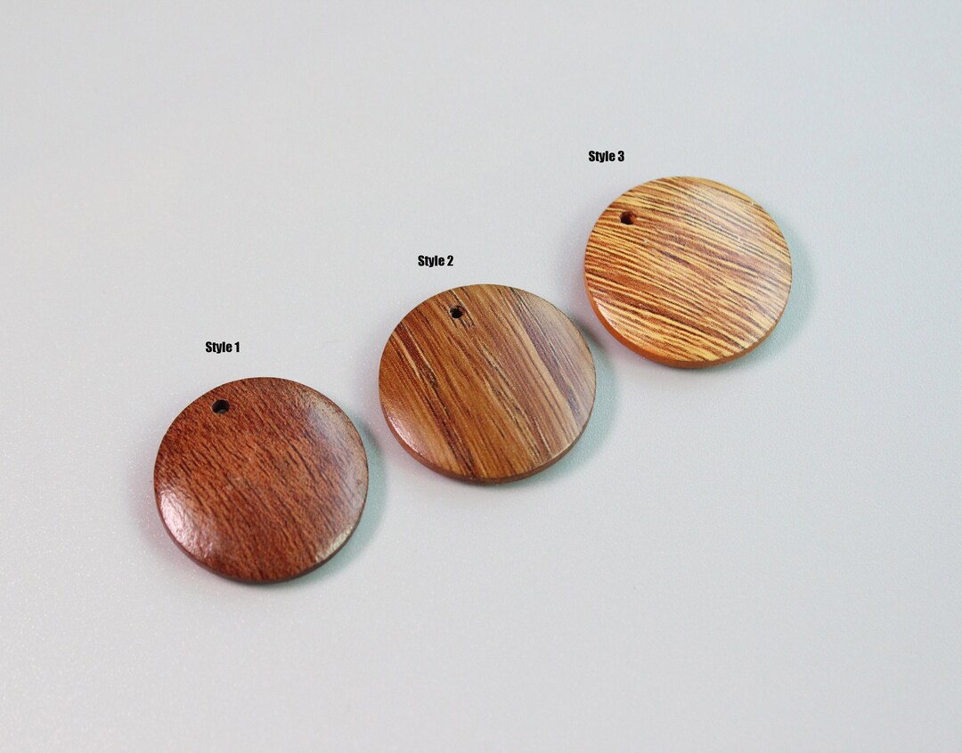 10pcs 25mm Wood Earring Prototype Frame Charms Pendant, Jewelry Making ...