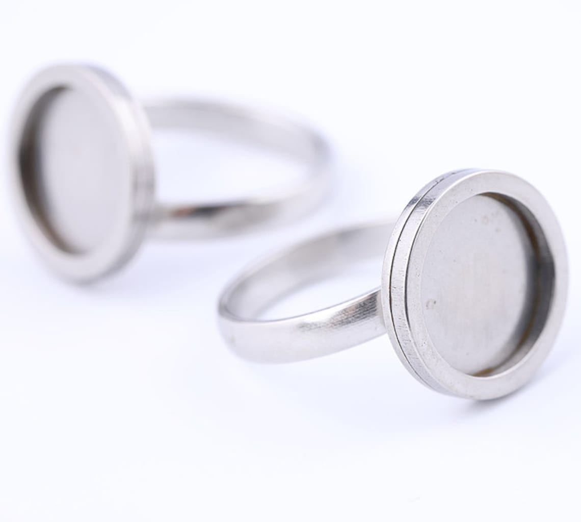 10pcs Stainless Steel Square Bezel Bracelet Blanks Settings - Etsy