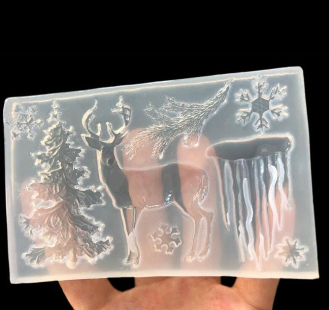 Deer Silicone Mold Handmade Deer Elk Resin Mold Christmas - Etsy