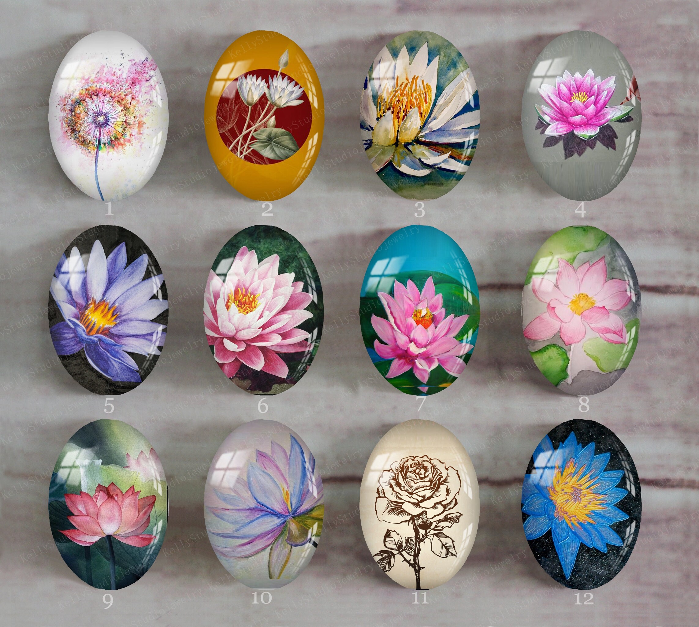 Handmade Photo Oval Glass Cabs Cabochons 10x14mm 13x18mm - Etsy