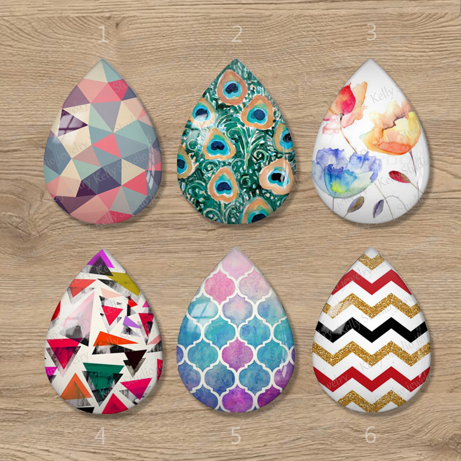 Handmade Photo Teardrop Glass Cabs Cabochons 10x14mm 13x18mm - Etsy