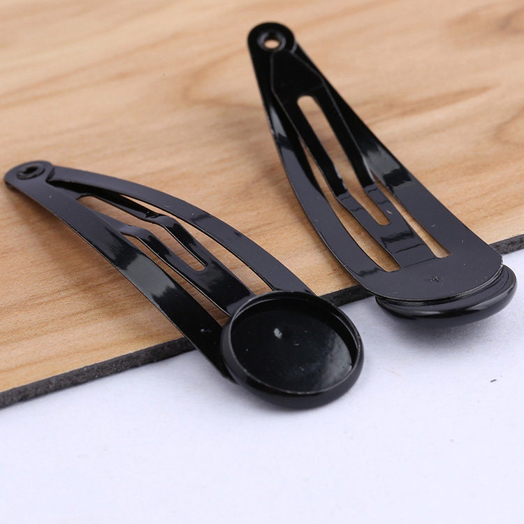 10pcs 12mm Cabochon Hairpin Hair Clips Base Settings Hair - Etsy