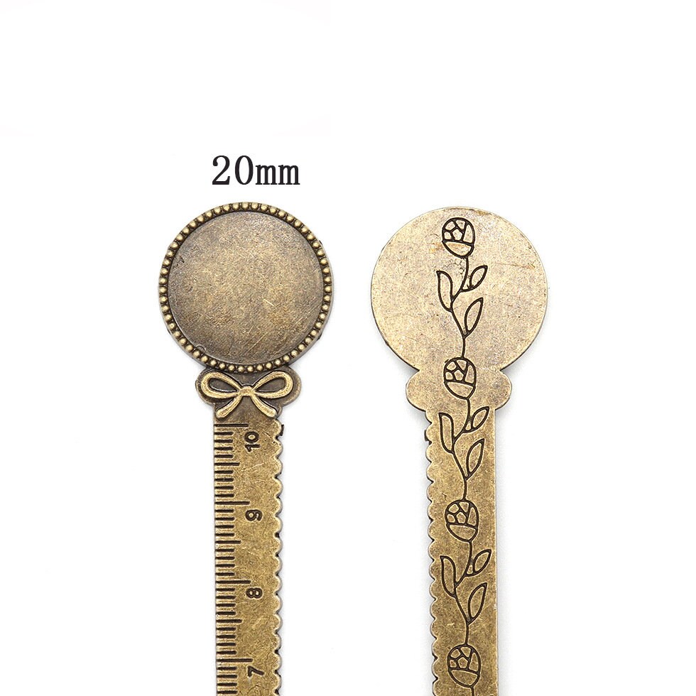 5pcs Alloy 20mm Bookmarks Base Bezel bookmarks Tray 20mm - Etsy