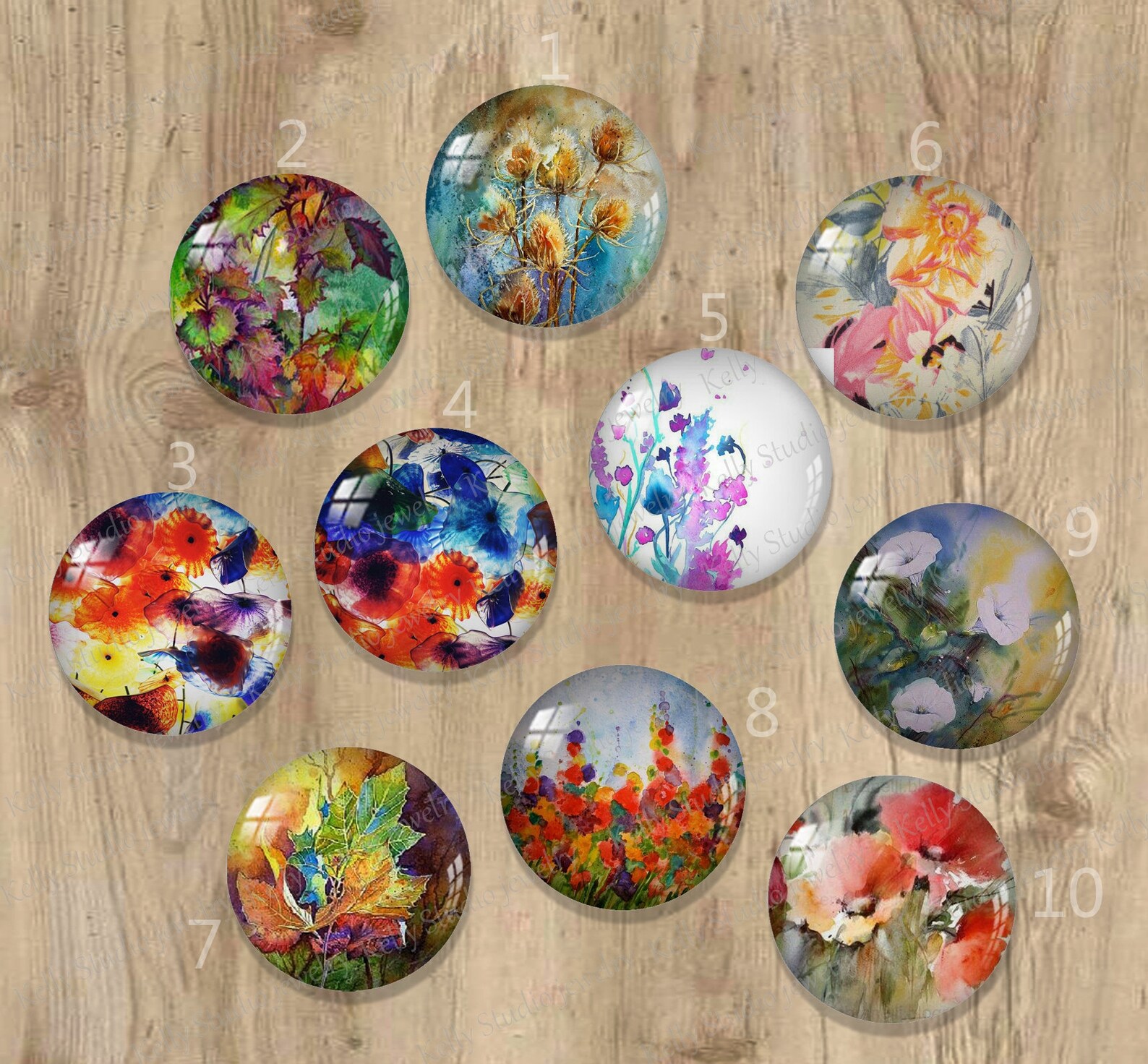 Handmade Photo Glass Cabochon Round Cabochons Cabs - Etsy