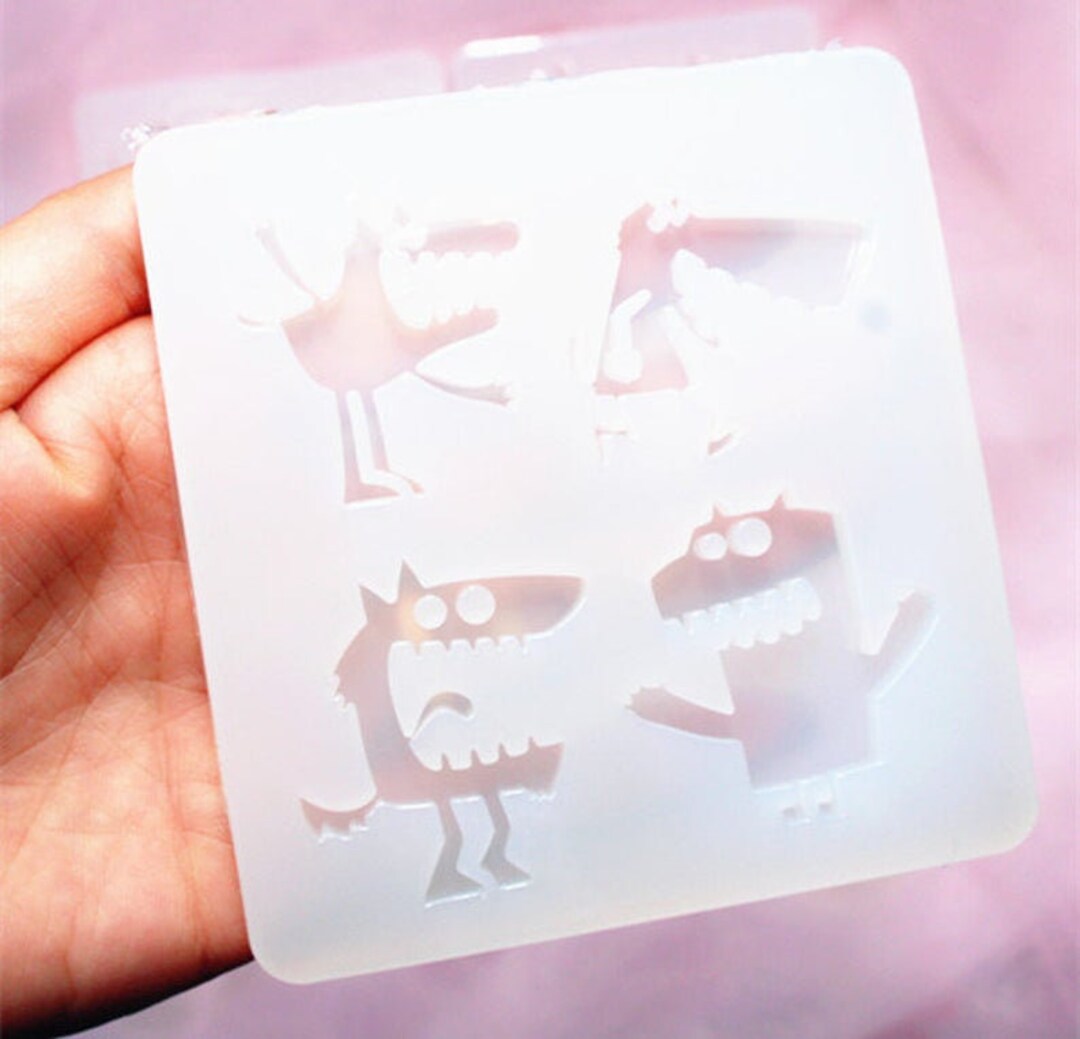 DIY Litter Monster Resin Silicone Mold, Transparent Resin Mold - Etsy