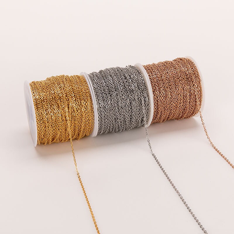 10m 304 Stainless Steel O-shaped Chain 1.2mm/ 1.5mm/ 2mm/ | Etsy