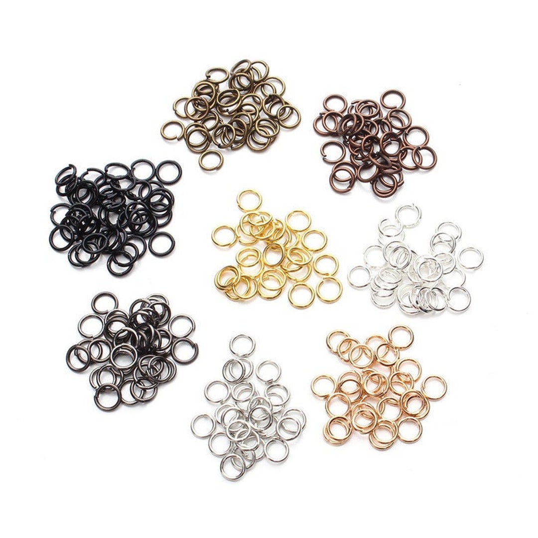 200pcs 4mm 5mm 6mm7mm 8mm Jump Ring Open Jump Ring, Adjustable Rings ...