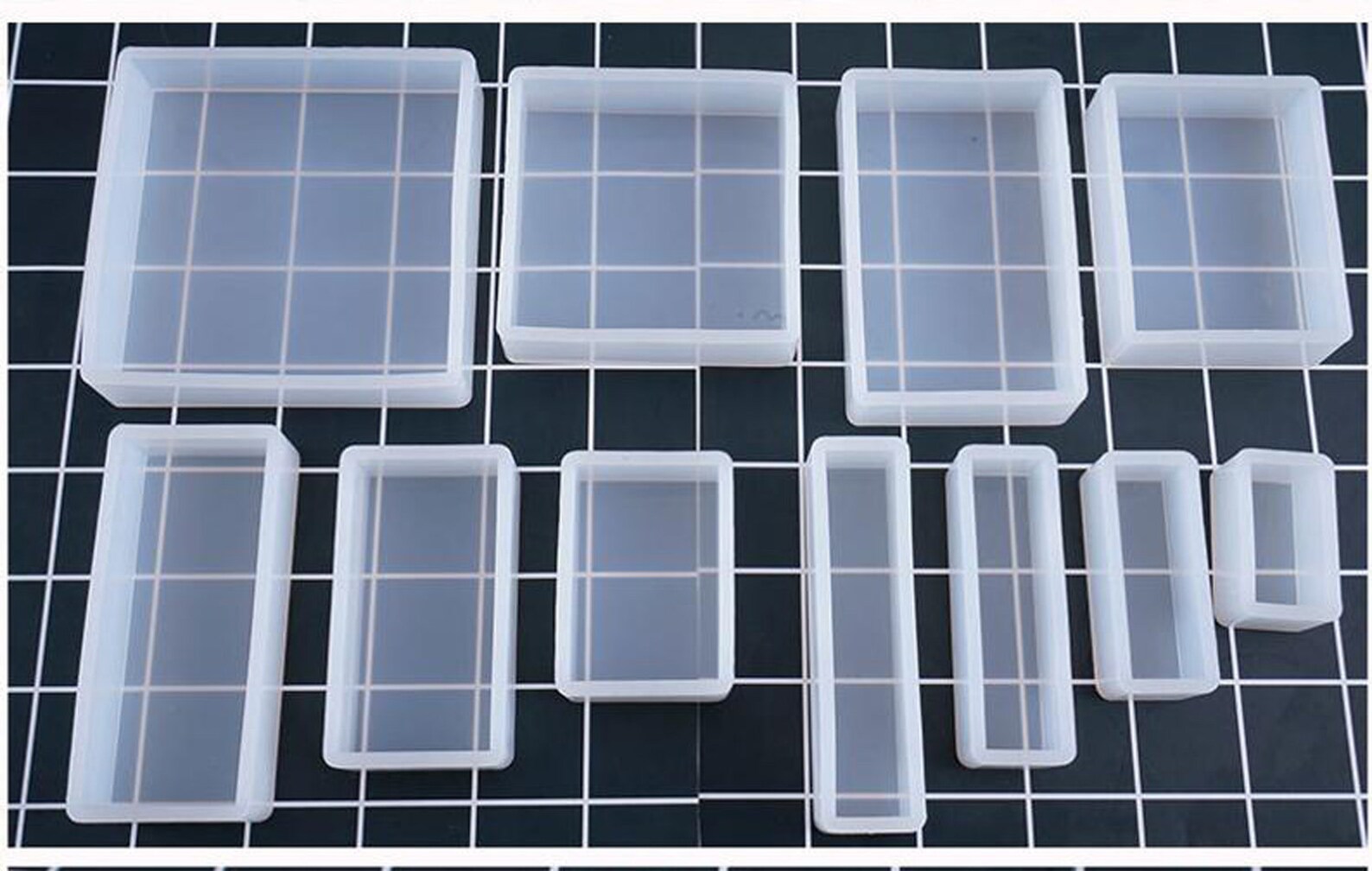 Rectangular Pendant Silicon Mold Rectangle Resin Mold Epoxy - Etsy