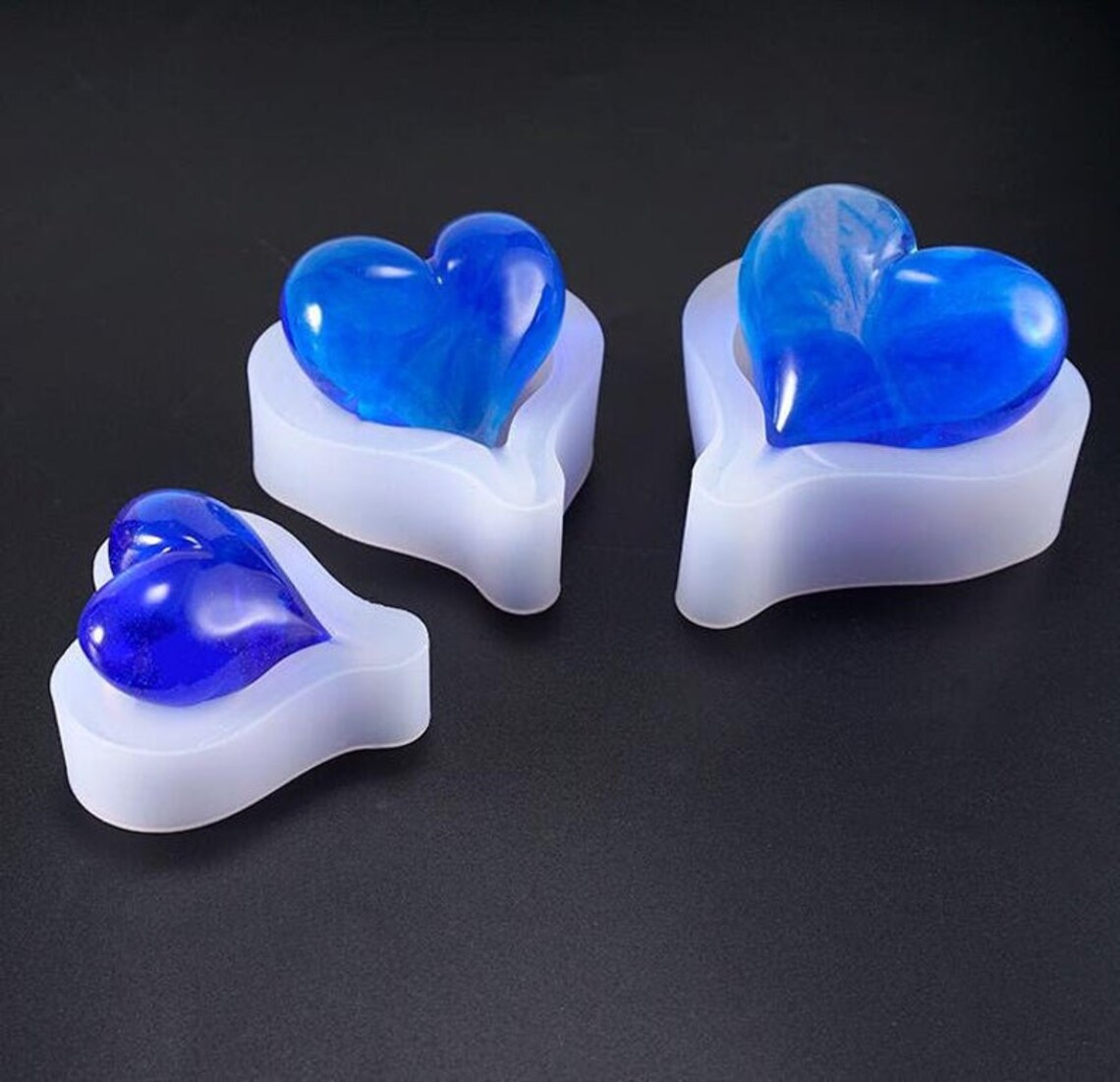 DIY Love Heart Resin Mold Handmade Heart Resin Silicone | Etsy