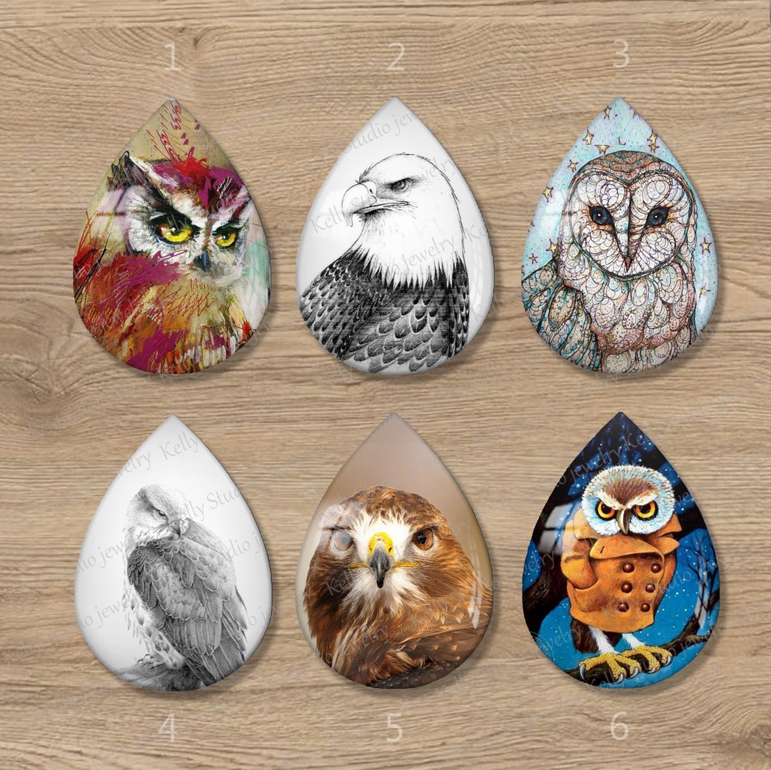 Handmade Photo Teardrop Glass Cabs Cabochons 10x14mm 13x18mm 18x25mm ...