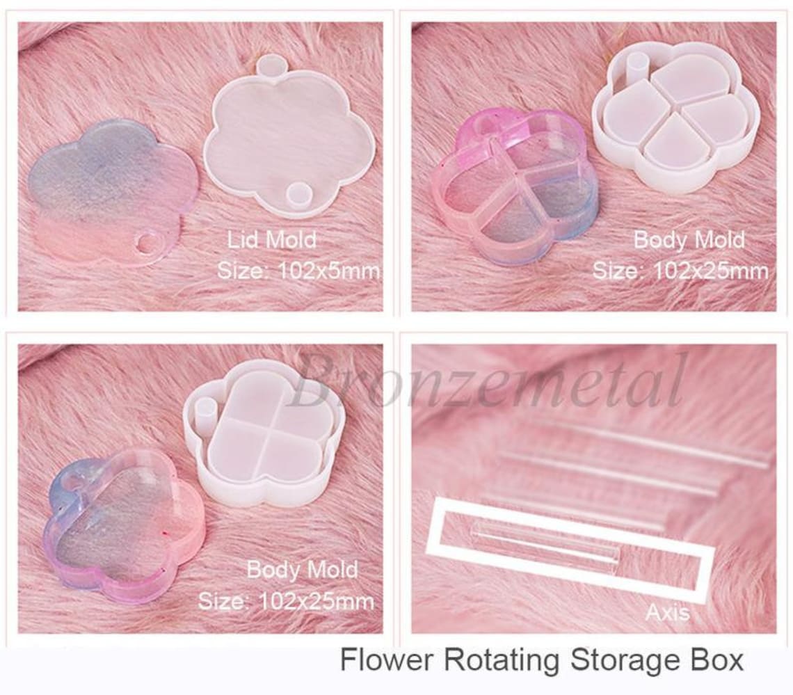 Storage Box Mold Silicone Resin Mold Creative Jewelry - Etsy