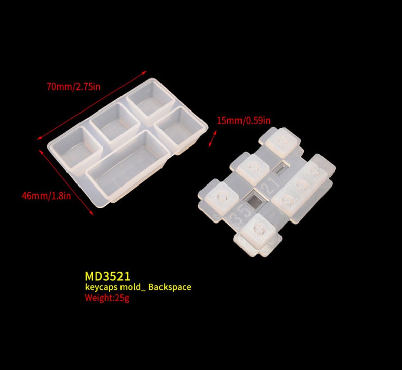 DIY Keyboard Silicone Resin MoldsKey Cap MoldUV Resin Epoxy | Etsy