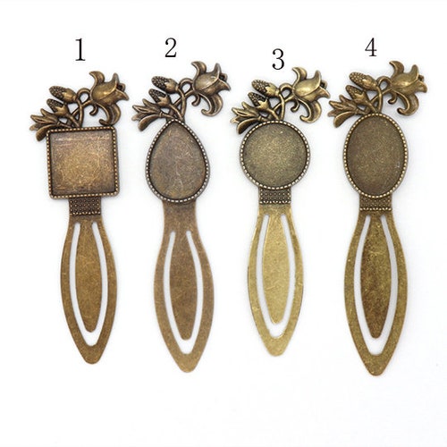 5pcs Alloy 20mm Bookmarks Base Bezel bookmarks Tray 20mm - Etsy