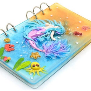 Notebook Silicone Mold, DIY Notebook Silicone Mold, Epoxy Resin Craft ...