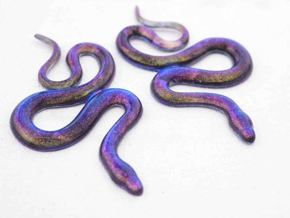 Silicone Snake Earring Charms Mold Silicone Pendant Epoxy - Etsy