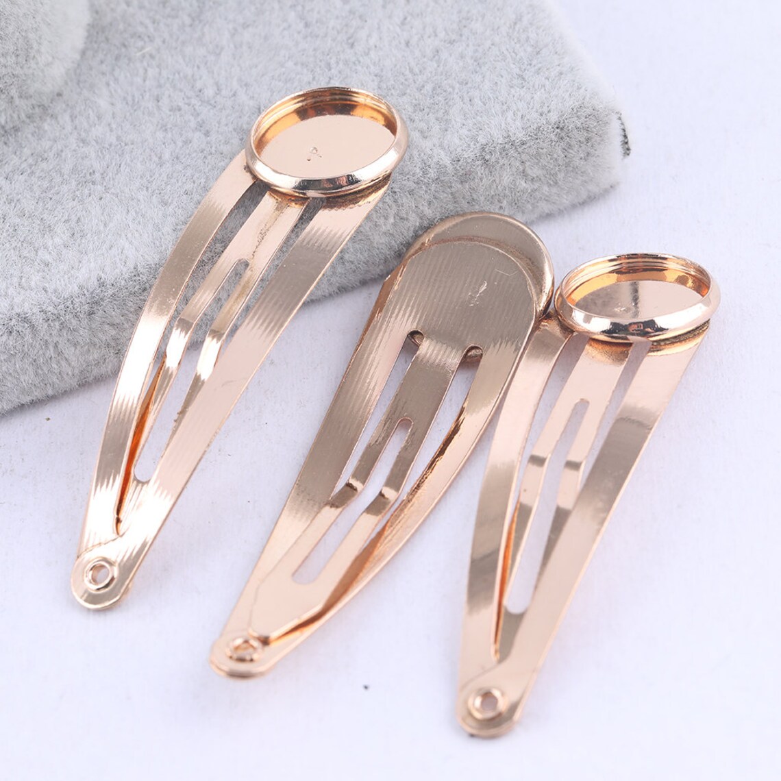 10pcs 12mm Cabochon Hairpin Hair Clips Base Settings Hair - Etsy