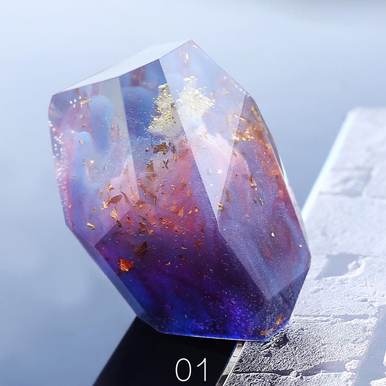 DIY Silicon Mold Faceted Stone Silicone Moldgem Stone Resin | Etsy