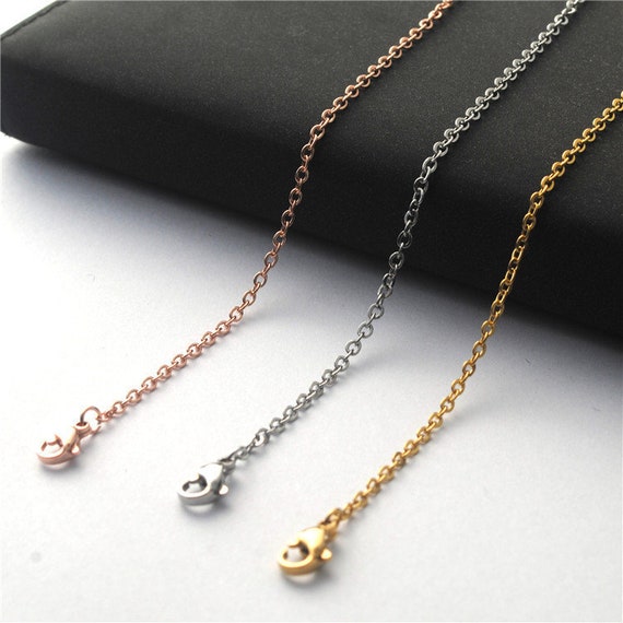 5pcs 1845cm 2mm Stainless Steel Cable Chains Bulk | Etsy