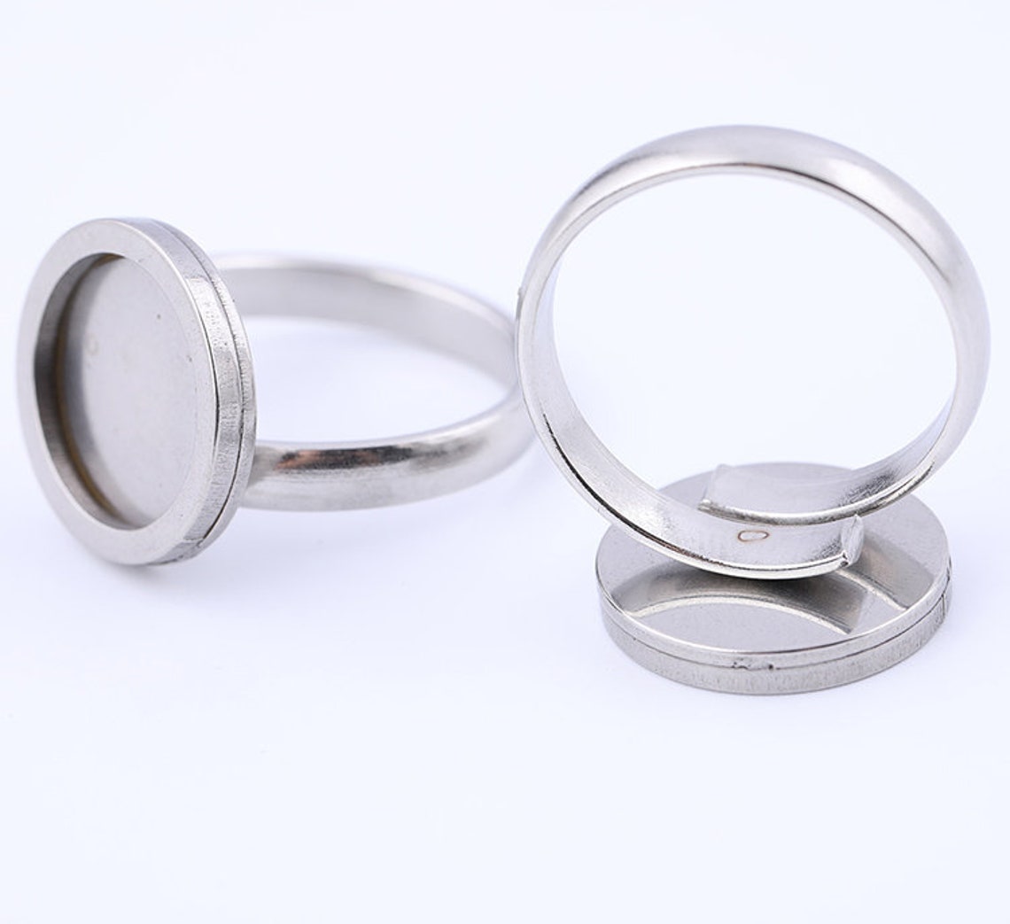 10pcs Stainless Steel Square Bezel Bracelet Blanks Settings - Etsy