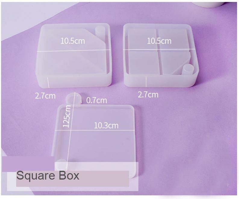Storage Box Mold Silicone Resin Mold Creative Jewelry - Etsy