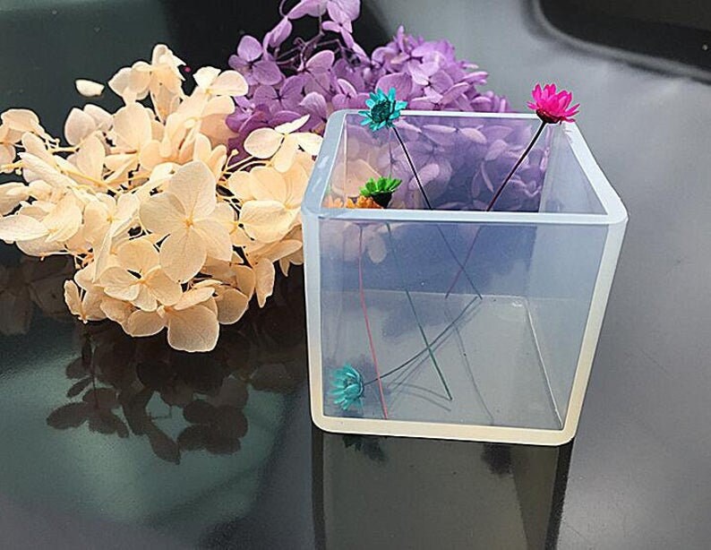 Cube Clear Resin Silicone Mold Diy Manual Cube Mold | Etsy
