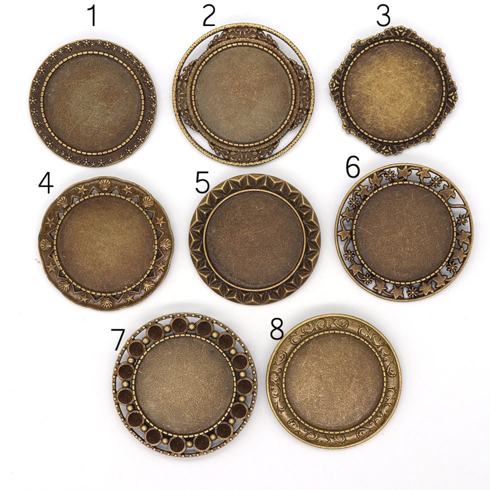 30pcs Alloy 30mm Bezel Brooches Blank Cabochon Safety Brooch - Etsy