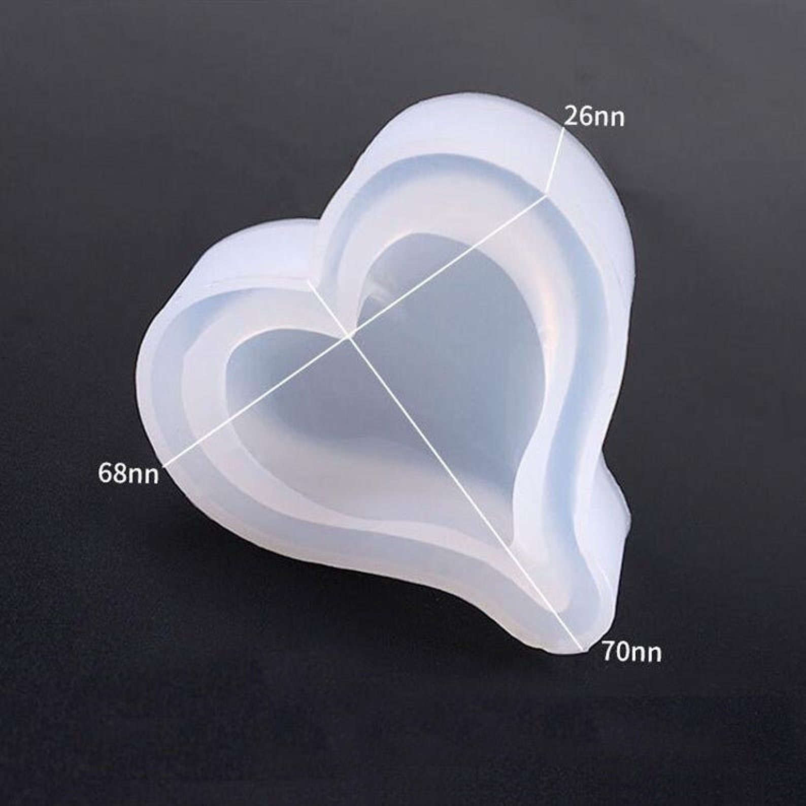 DIY Love Heart Resin Mold Handmade Heart Resin Silicone | Etsy