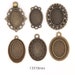 10pcs Alloy Oval 13x18mm Pendant Blanks 13x18mm Pendant Bezel - Etsy