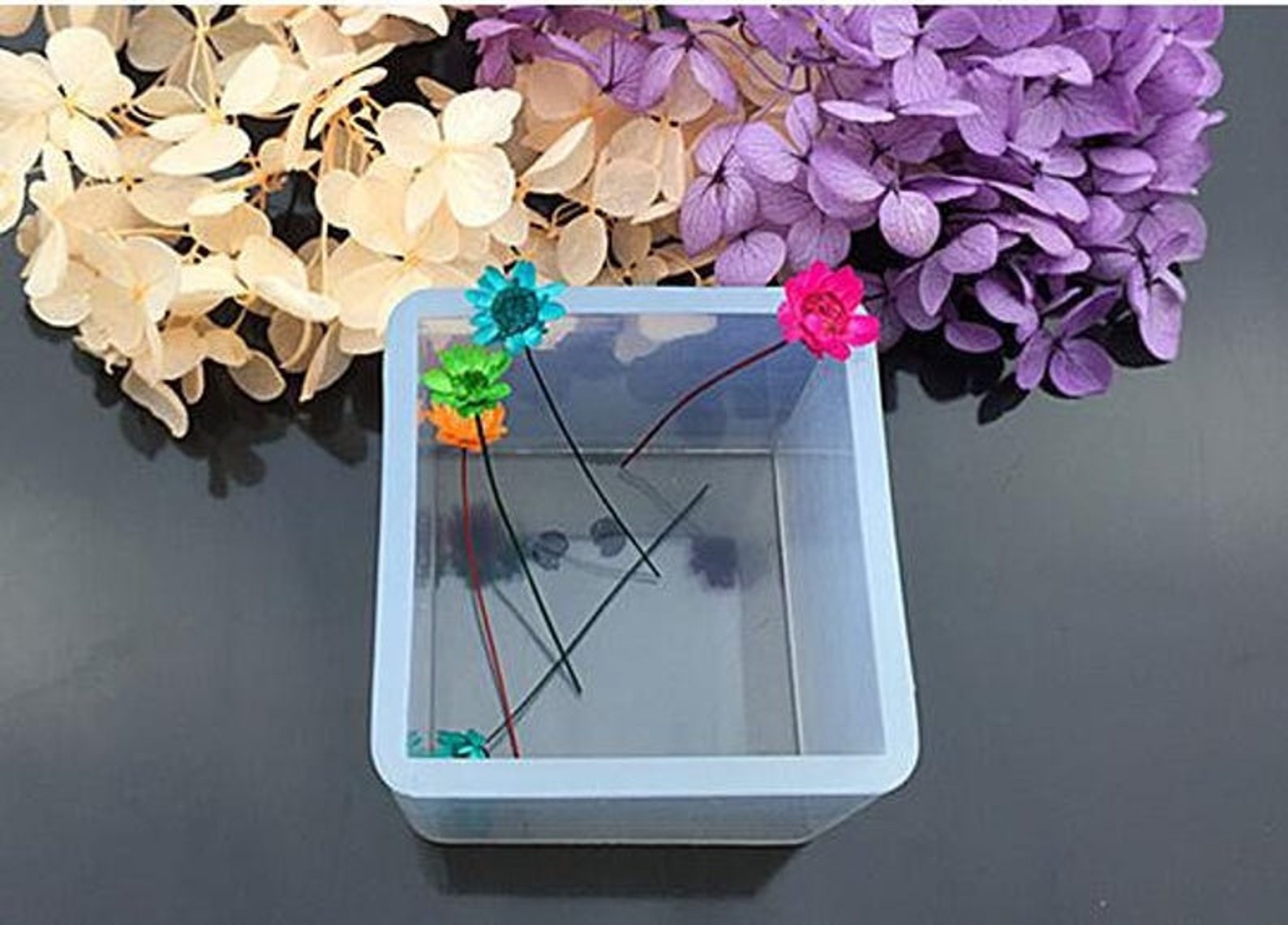 Cube Clear Resin Silicone Mold Diy Manual Cube Mold - Etsy