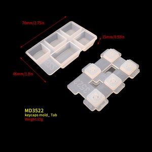DIY Keyboard Silicone Resin Molds,key Cap Mold,uv Resin Epoxy Molds ...