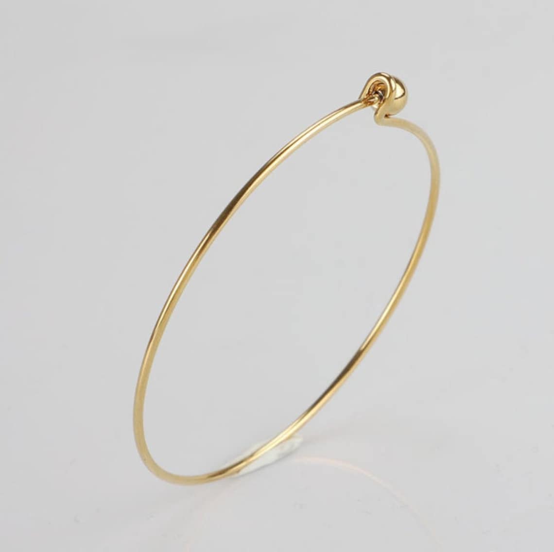 5pcs 316L Stainless Steel Adjustable Bangle Double Loop 65mm | Etsy