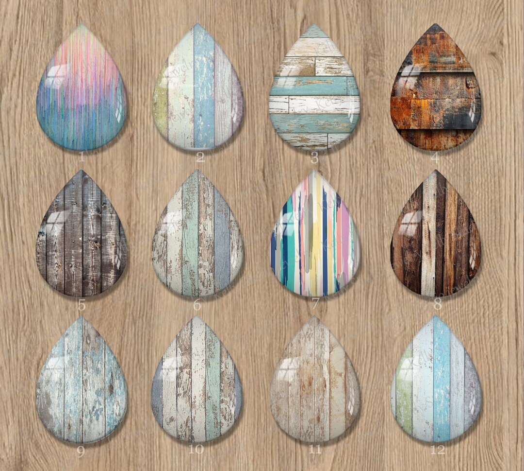 Handmade Photo Teardrop Glass Cabs Cabochons 10x14mm 13x18mm 18x25mm ...