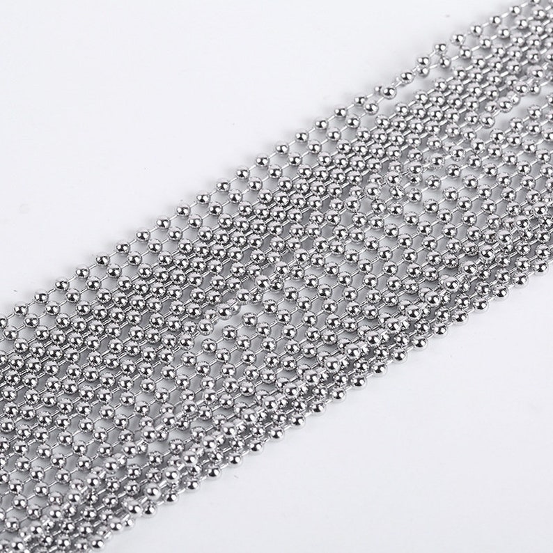 10m 39ft Stainless Steel Ball Bead Chains Bulk Chain - Etsy