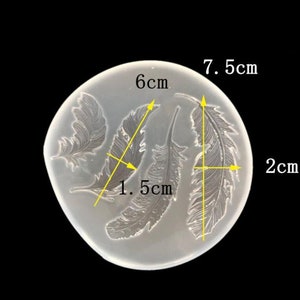 Feather Silicone Mold Epoxy Resin Jewelry Mold Making , Handmade ...