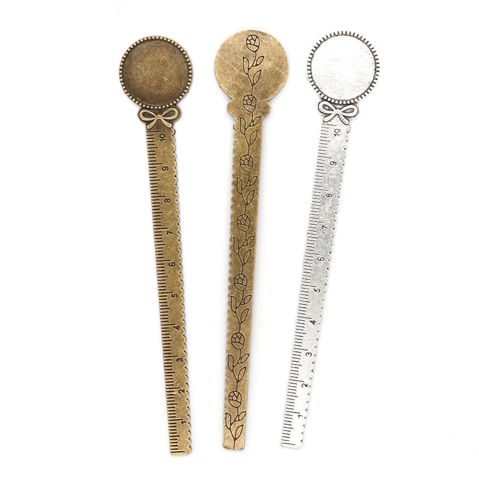 5pcs Alloy 20mm Bookmarks Base Bezel bookmarks Tray 20mm - Etsy