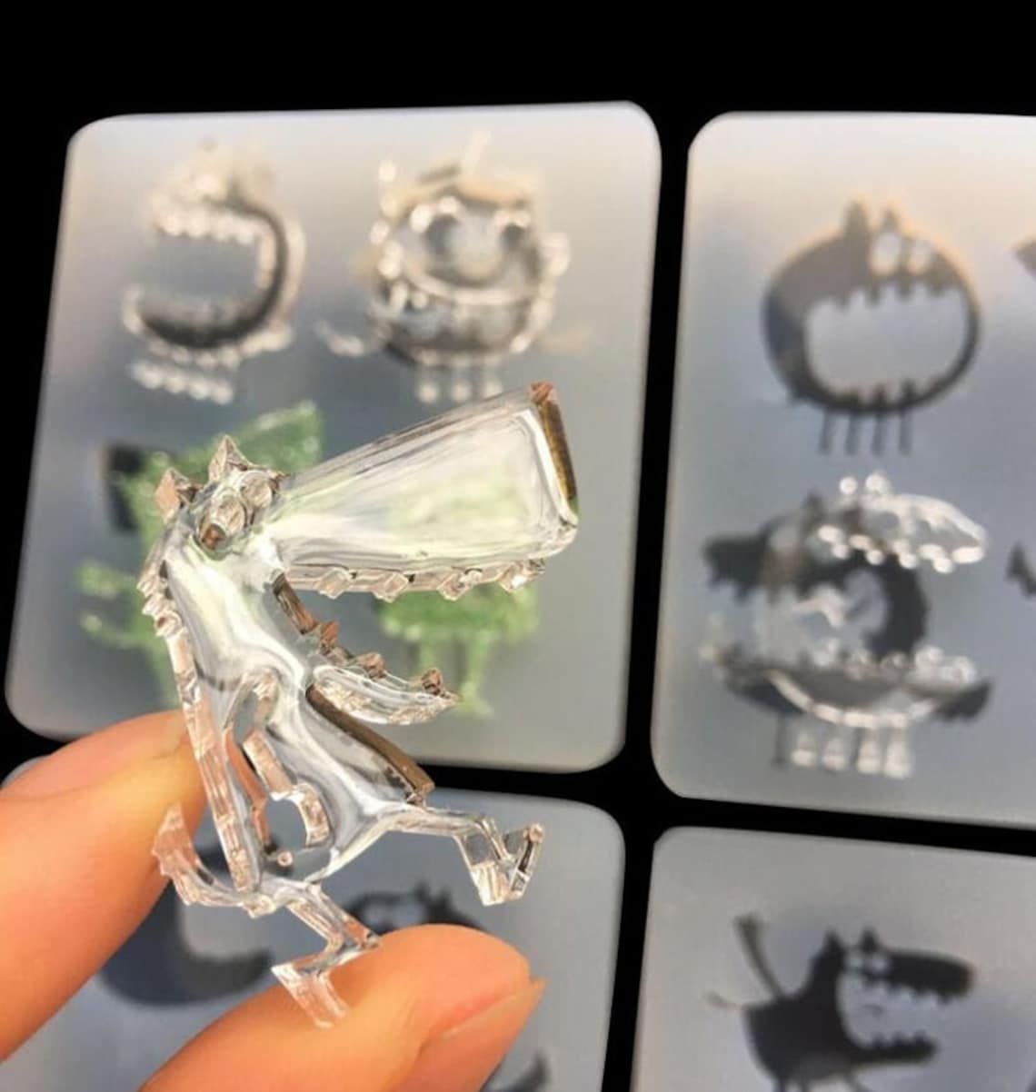 Cartoon Monster Silicone Mold Crafting Dinosaur Resin Epoxy | Etsy