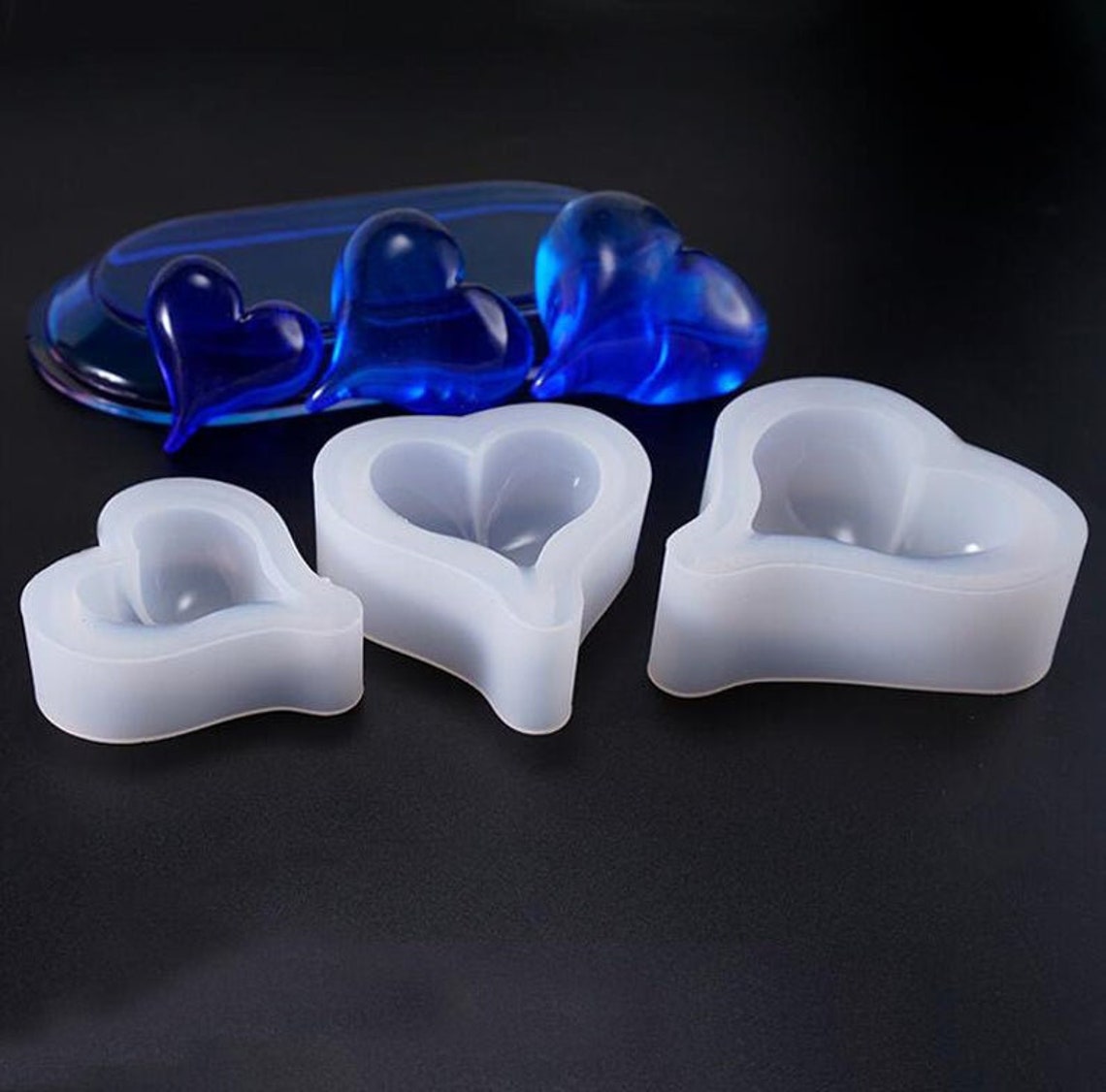 DIY Love Heart Resin Mold Handmade Heart Resin Silicone | Etsy