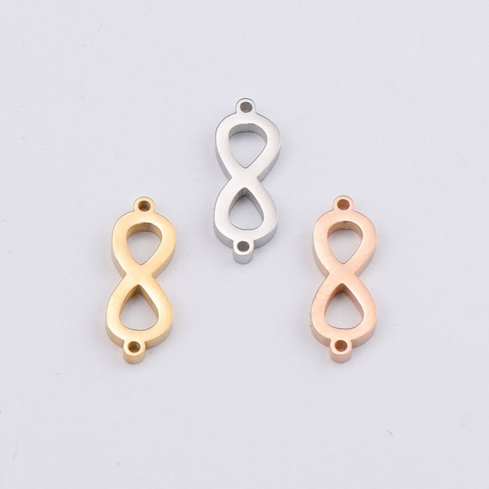10pcs Stainless Steel Infinity Symbol Charms Pendant Linker - Etsy