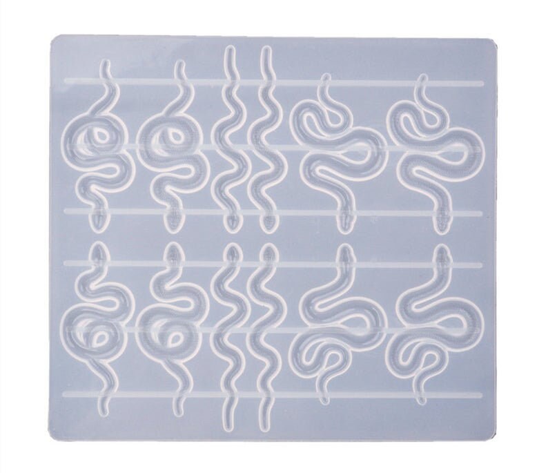 Silicone Snake Earring Charms Mold Silicone Pendant Epoxy | Etsy