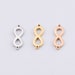 10pcs Stainless Steel Infinity Symbol Charms Pendant Linker 7x21mm, DIY ...