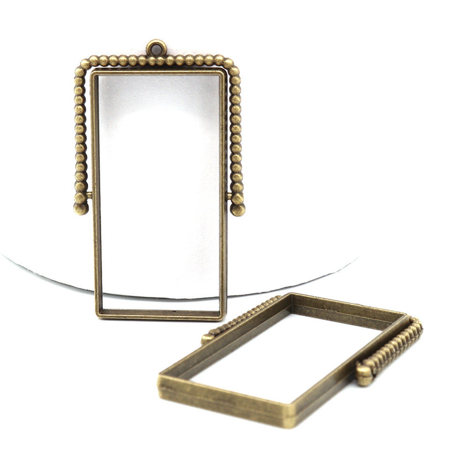 10pcs Rectangle Rotate Degrees Hollow Frame Glue Blank - Etsy