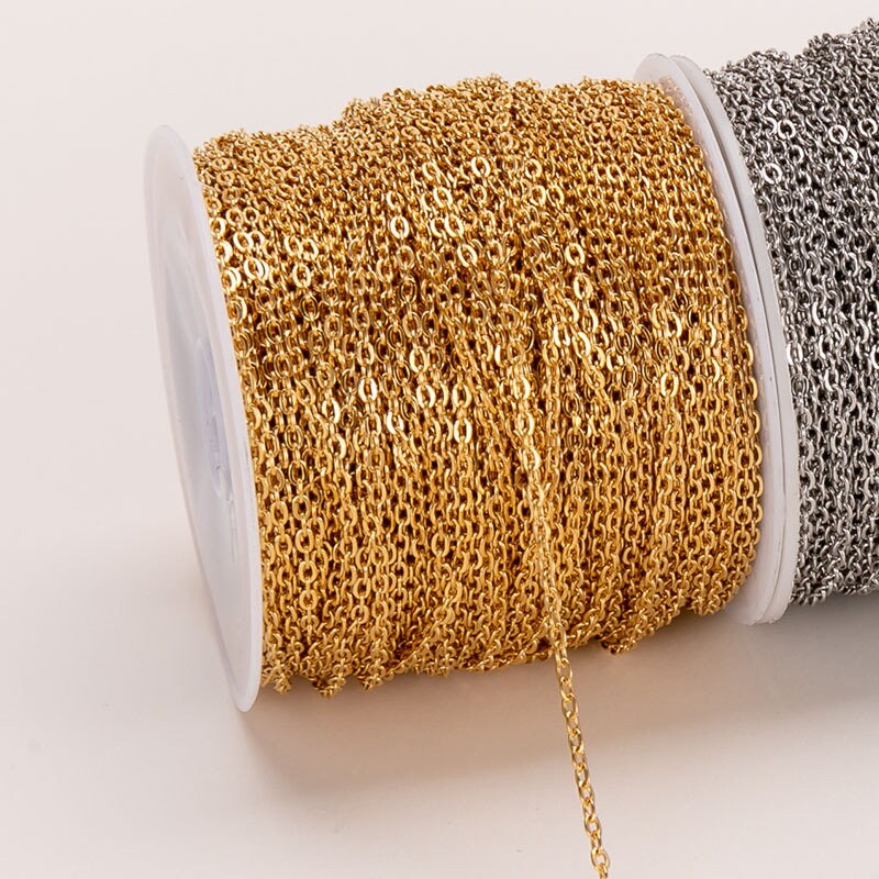 10m 304 Stainless Steel O-shaped Chain 1.2mm/ 1.5mm/ 2mm/ | Etsy