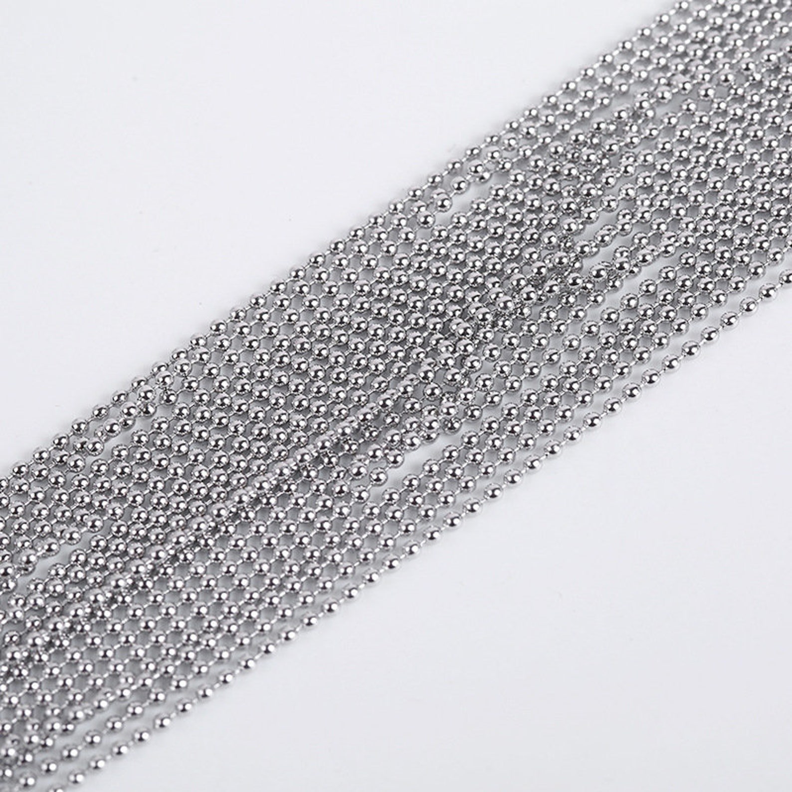 10m 39ft Stainless Steel Ball Bead Chains Bulk Chain | Etsy