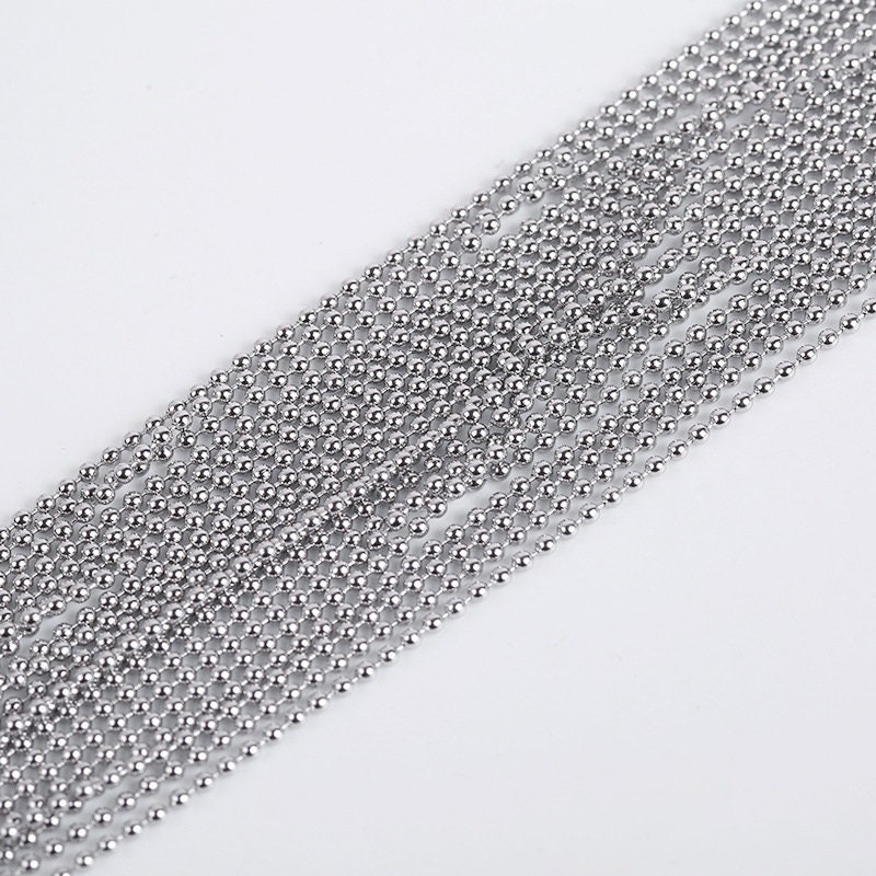 10m 39ft Stainless Steel Ball Bead Chains Bulk Chain - Etsy