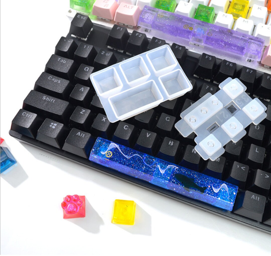 DIY Keyboard Silicone Resin Molds,key Cap Mold,uv Resin Epoxy Molds ...