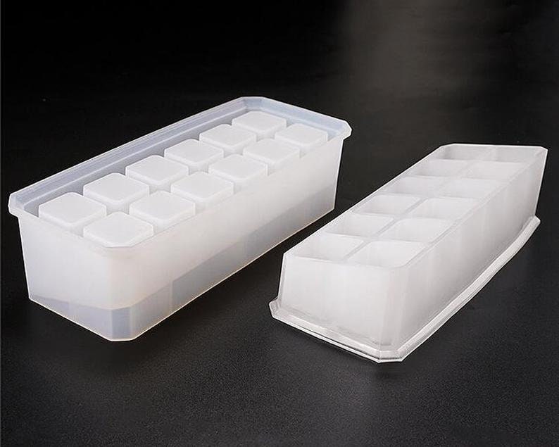 Silicon Mold Checkered Storage Box Silicone Mold Storage Box | Etsy
