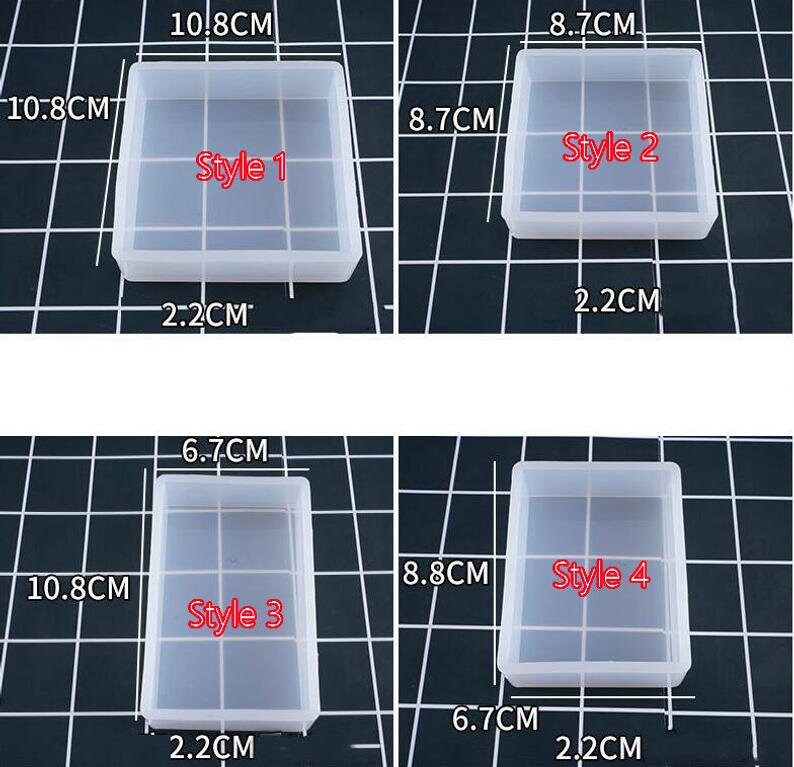 Rectangular Pendant Silicon Mold Rectangle Resin Mold Epoxy - Etsy